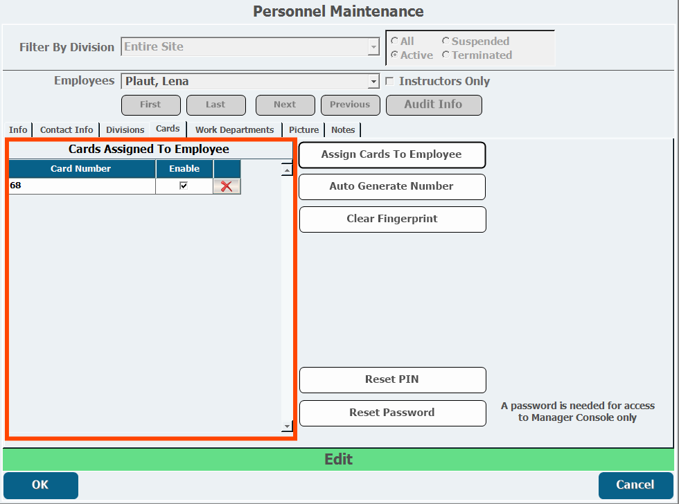 Disable Fingerprint Readers – CenterEdge Software